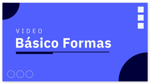 Video básico formas | Plantillas de Genially